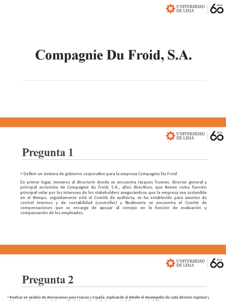 Gobierno Corporativo en Compagnie Du Froid | PDF | Precios | Francia