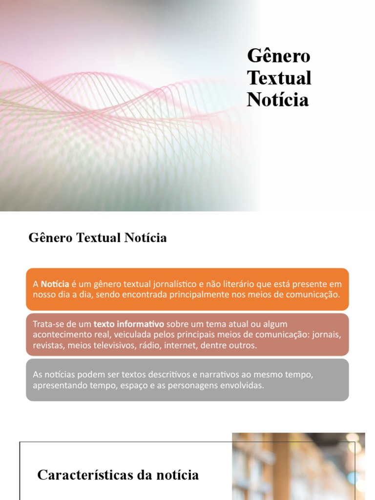 Gênero Textual PPT Noticia | PDF | Notícias | Comunicação