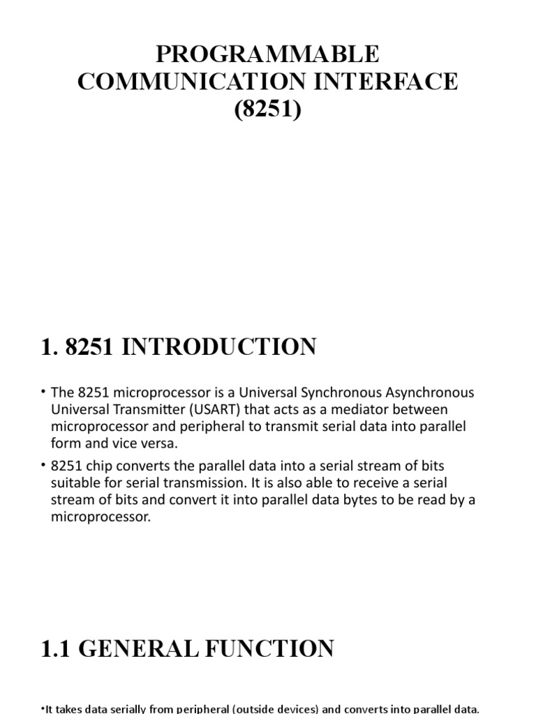 Programmable Communication Interface | PDF