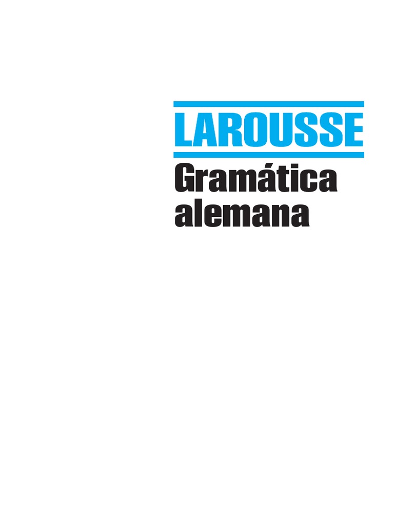 Gramatica Alemana | PDF | Verbo | Adjetivo