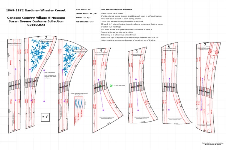 Historical Corset Construction Guide | PDF | Corset | Seam (Sewing)