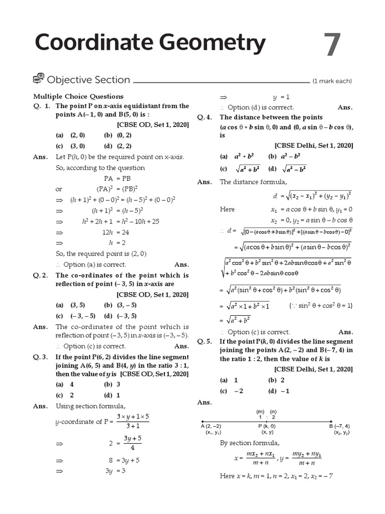 Coordinate Geometry | PDF