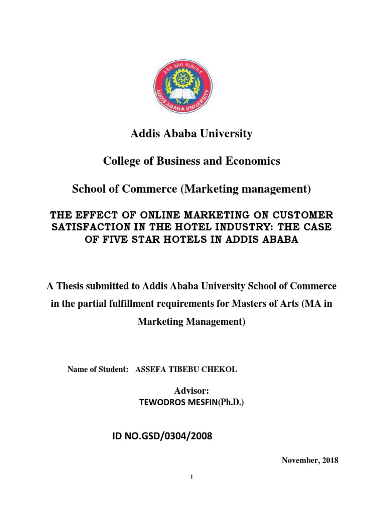 Assefa Tibebu | PDF | Digital Marketing | Marketing