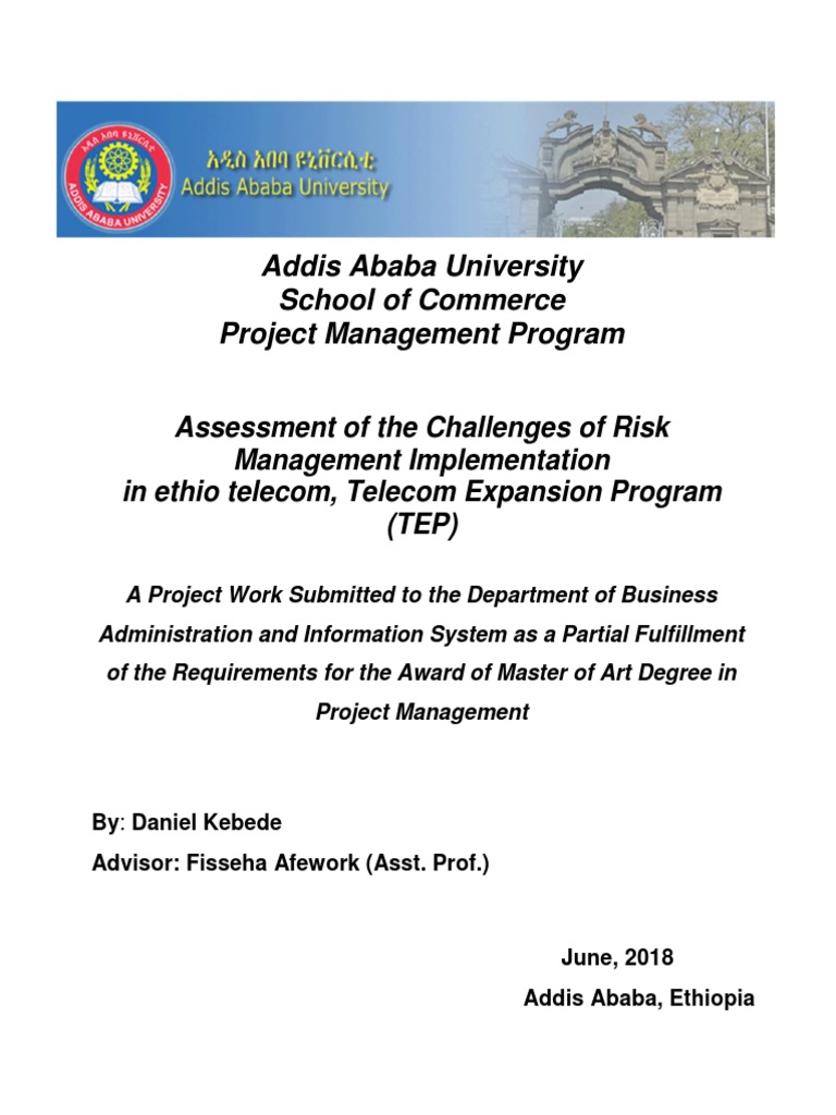 Daniel Kebede | PDF | Risk Management | Risk