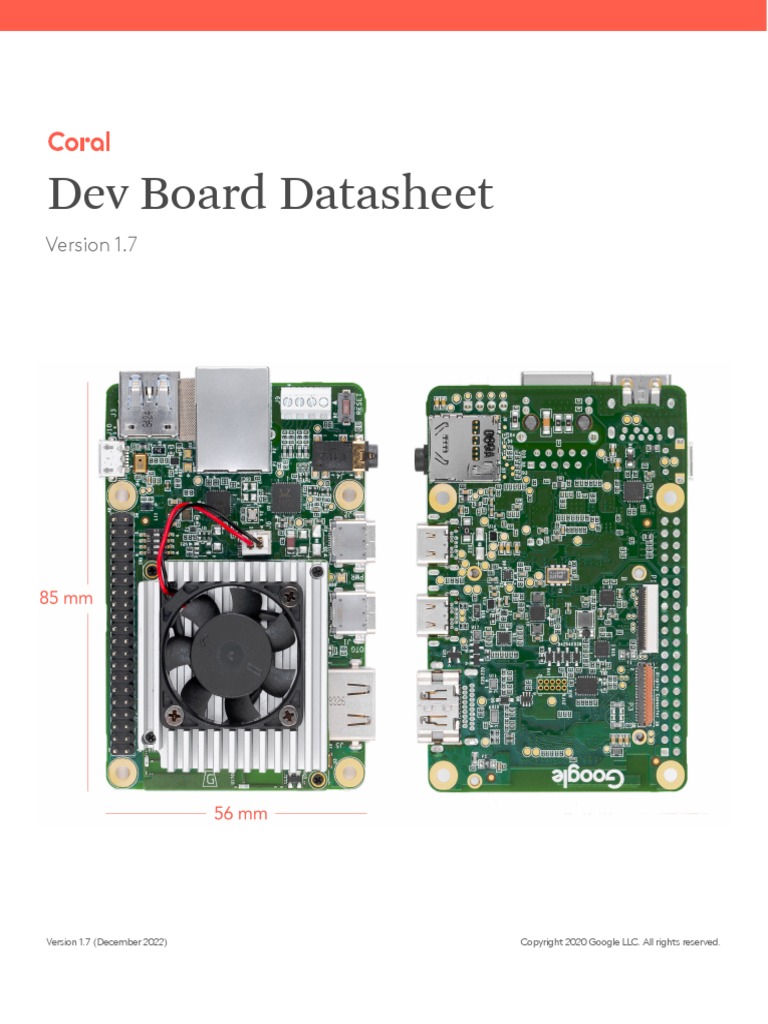 Coral Dev Board Datasheet | PDF | Usb | Hdmi