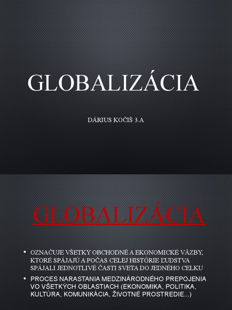 Globalizacia Oficiál | PDF