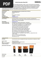 Duracell Alkaline Batteries MSDS AIS Safety Sheet | PDF | Energy ...