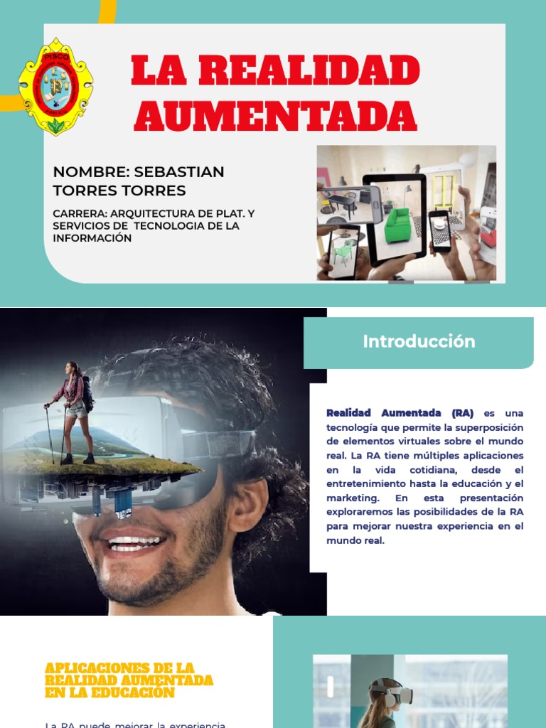 Aplicaciones de la Realidad Aumentada en Educación | PDF | Realidad ...