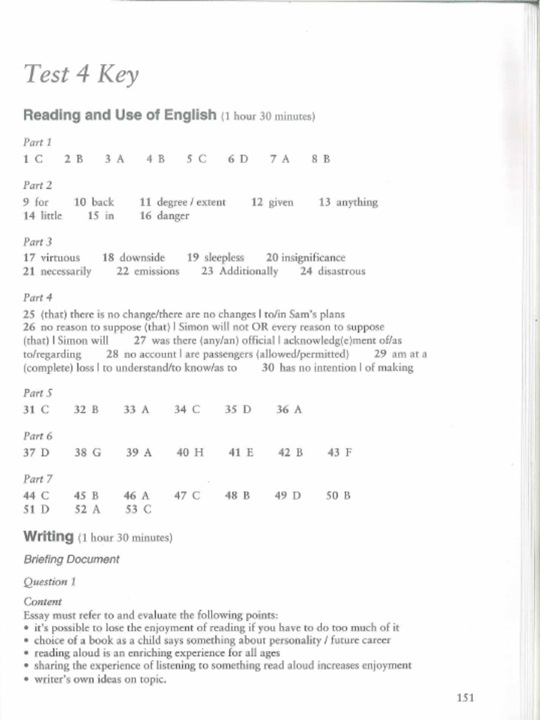 Proficiency T4 Answers Script | PDF