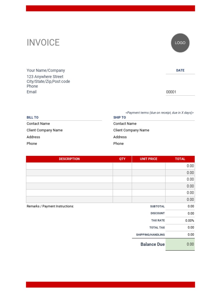 Invoice Template Sample | PDF