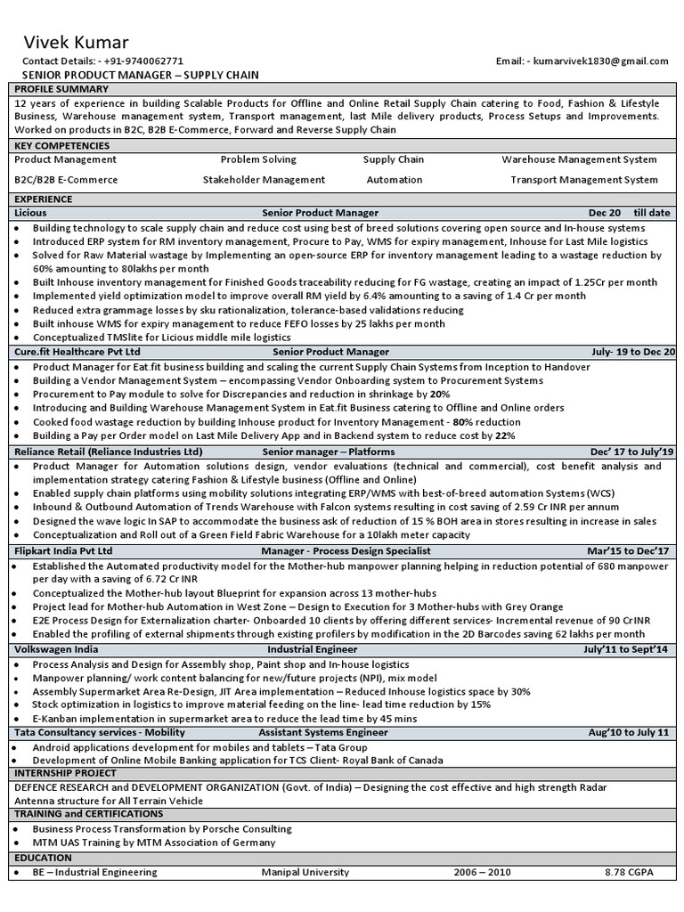 Vivek_Resume (3) | PDF
