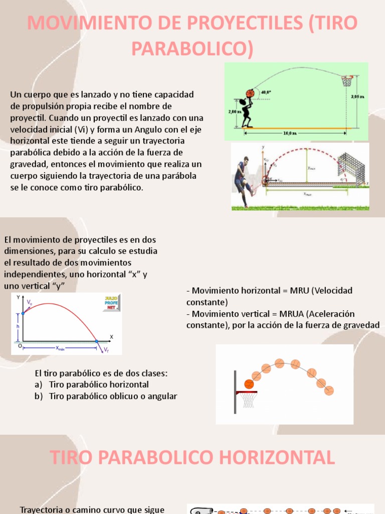 Tiro Parabolico | PDF | Mecanica clasica | Física