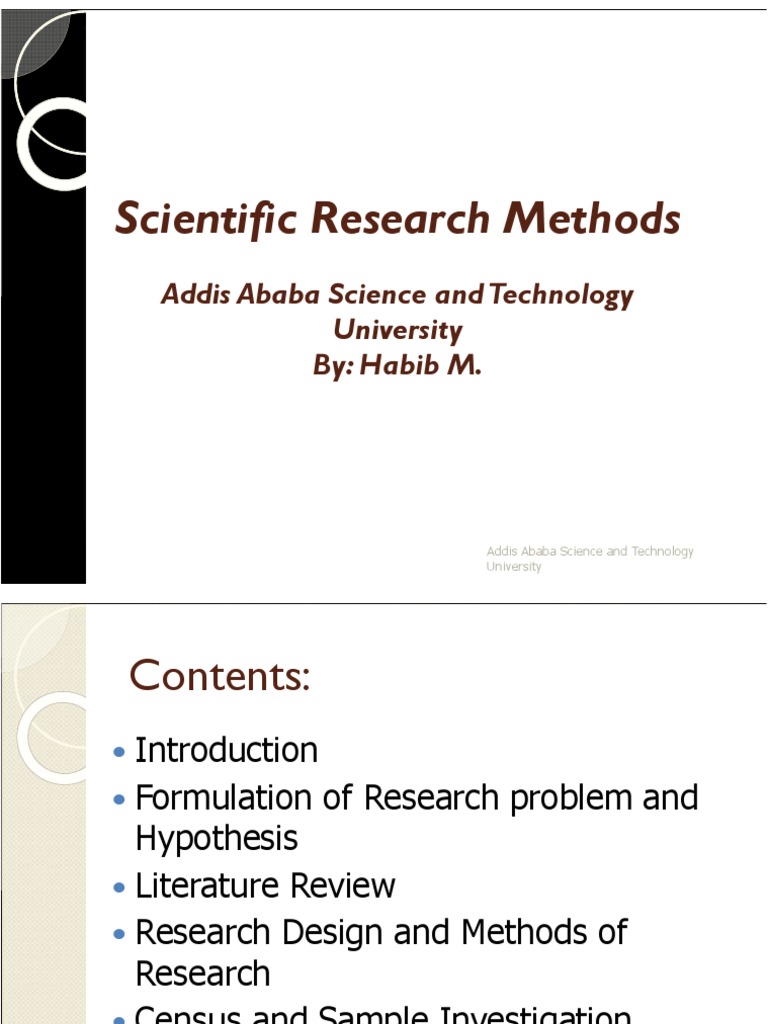 Research Methods_AASTU_Final | PDF