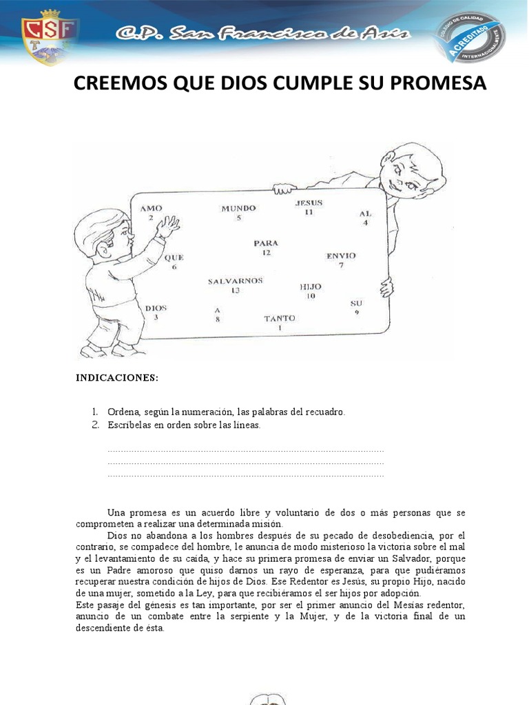 Creemos Que Dios Cumple Su Promesa | PDF