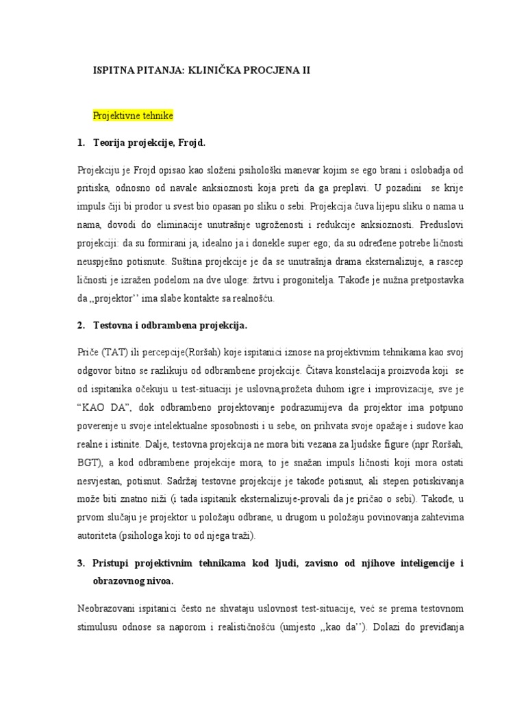 Klinicka Procjena Ii | PDF