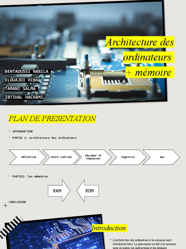 Architecture Des Ordinateurs, Les Memoires | PDF | Microprocesseur | Mémoire (informatique)