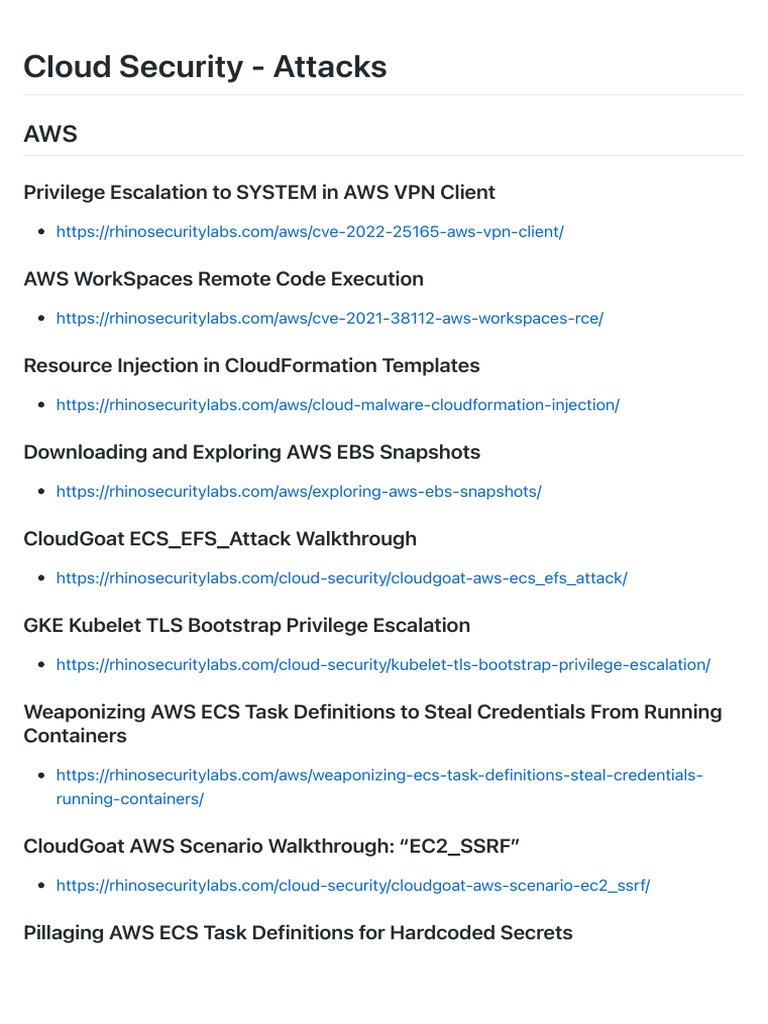 Cloud Security Attacks | Download Free PDF | Amazon Web Services ...