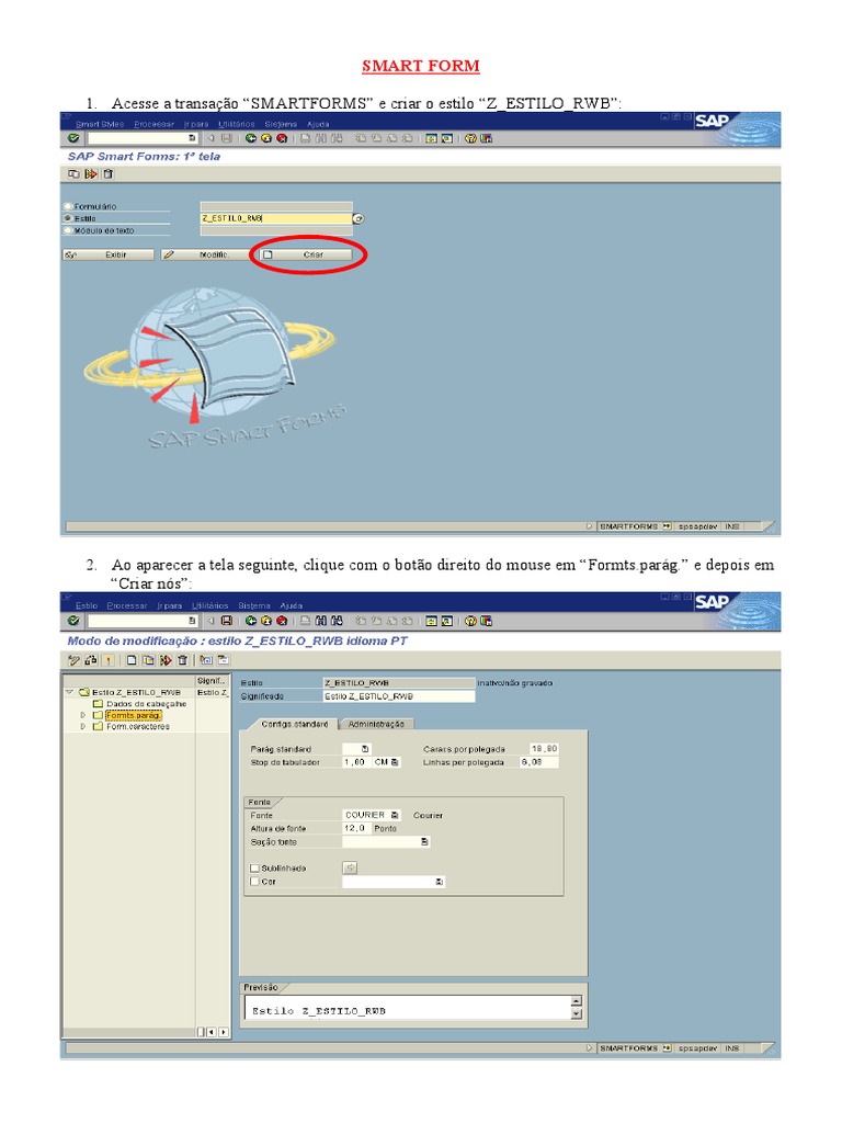 Tutorial Smart Form | PDF | Janela (informática) | Informática