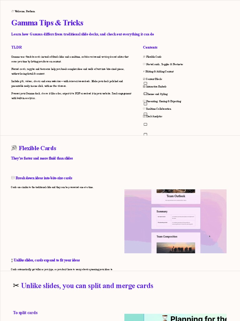 Gamma Tips and Tricks | PDF | Computing | Software