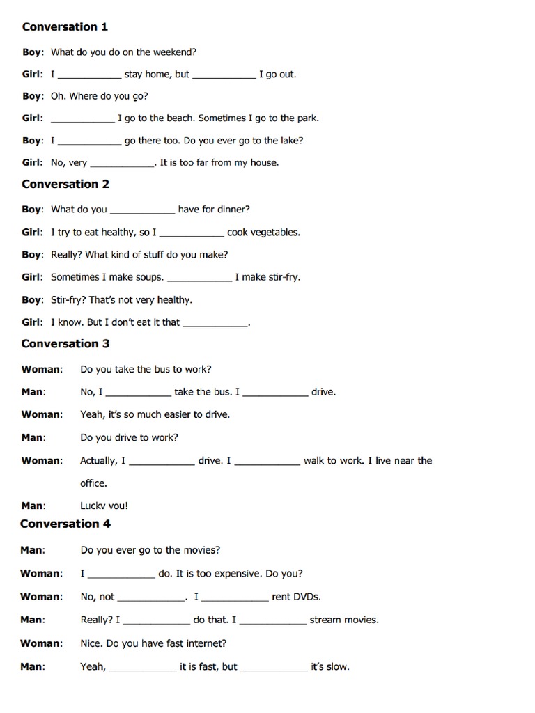 Adverbs of Frequency - Listening - Documentos Google | PDF