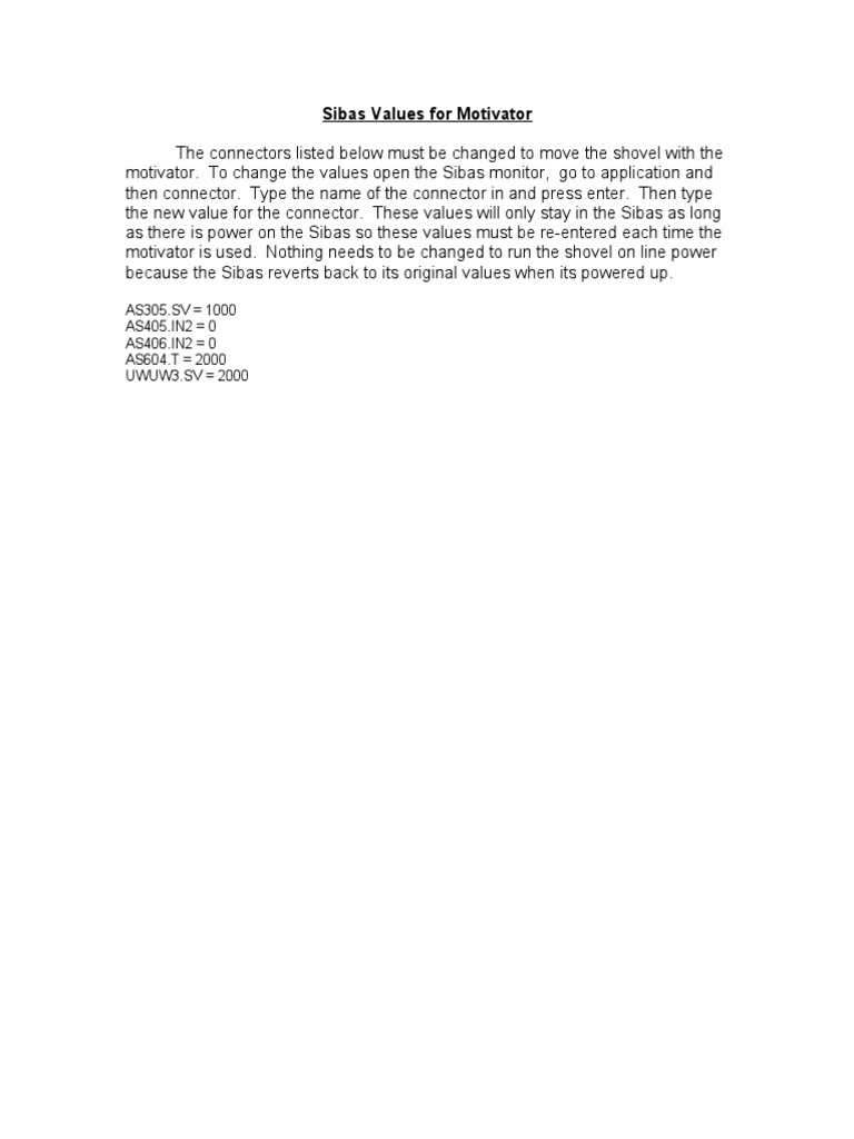 Sibas Connector Settings Guide | PDF