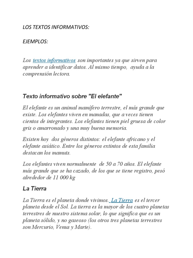 TEXTOS INFORMATIVOS | PDF | Tierra | Insectos