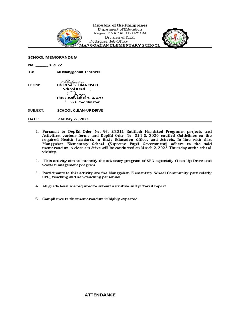 Memo-Clean-Up Drive | PDF