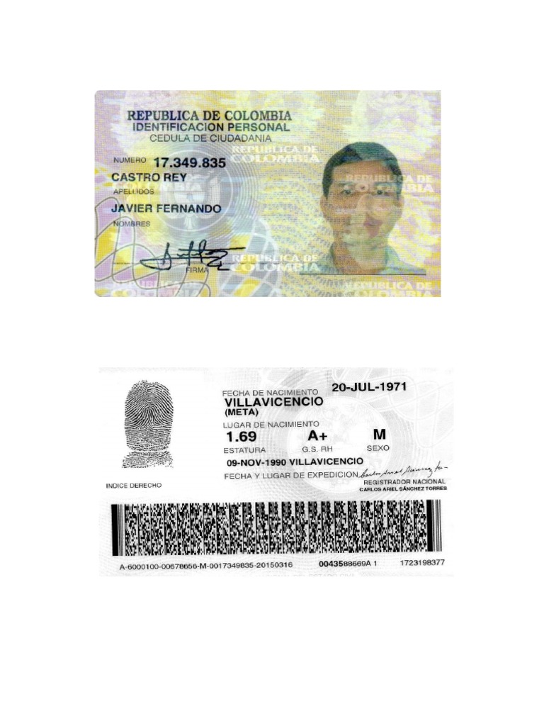 Cedula Javier (1) | PDF