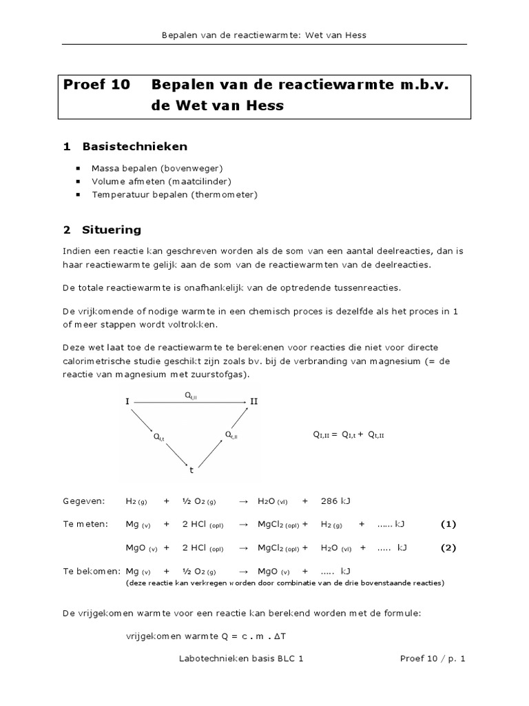 Proef 10 - Wet Van Hess | PDF