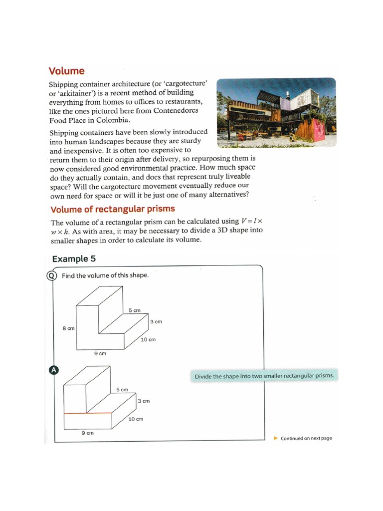 Volume of a Regular Prism | PDF