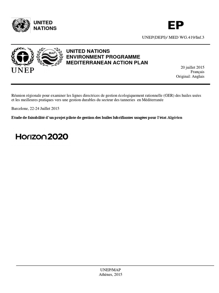 World Bank Huiles Usées Analyse | PDF