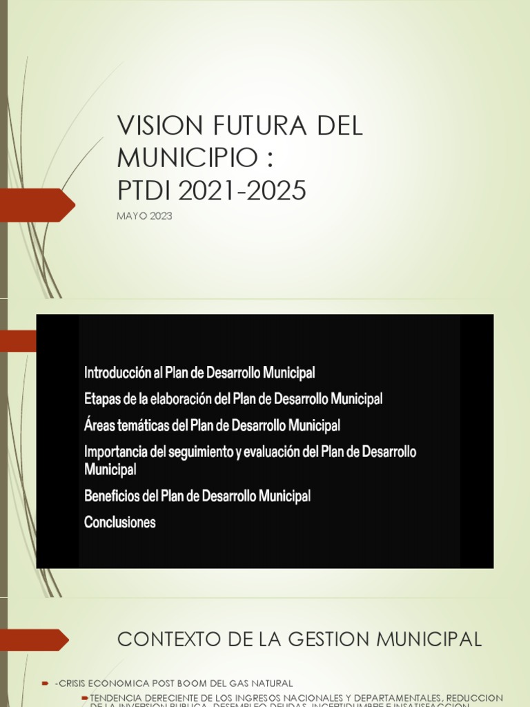 Ptdi GAM TARIJA 2021 2025 | PDF | Pobreza | Pobreza e indigencia