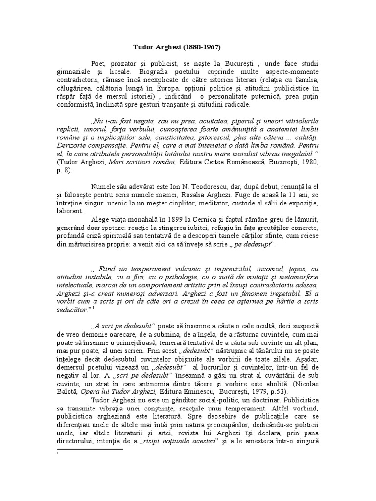 Tudor Arghezi | PDF