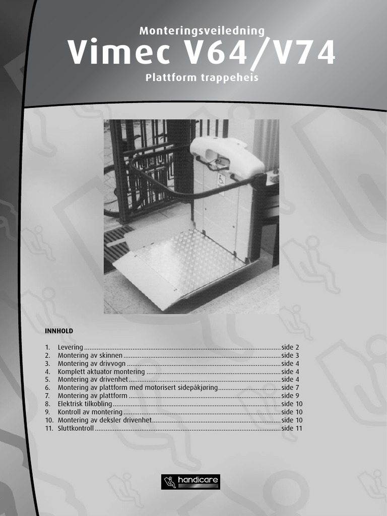 Vimec v64 v74 Handicare As | PDF