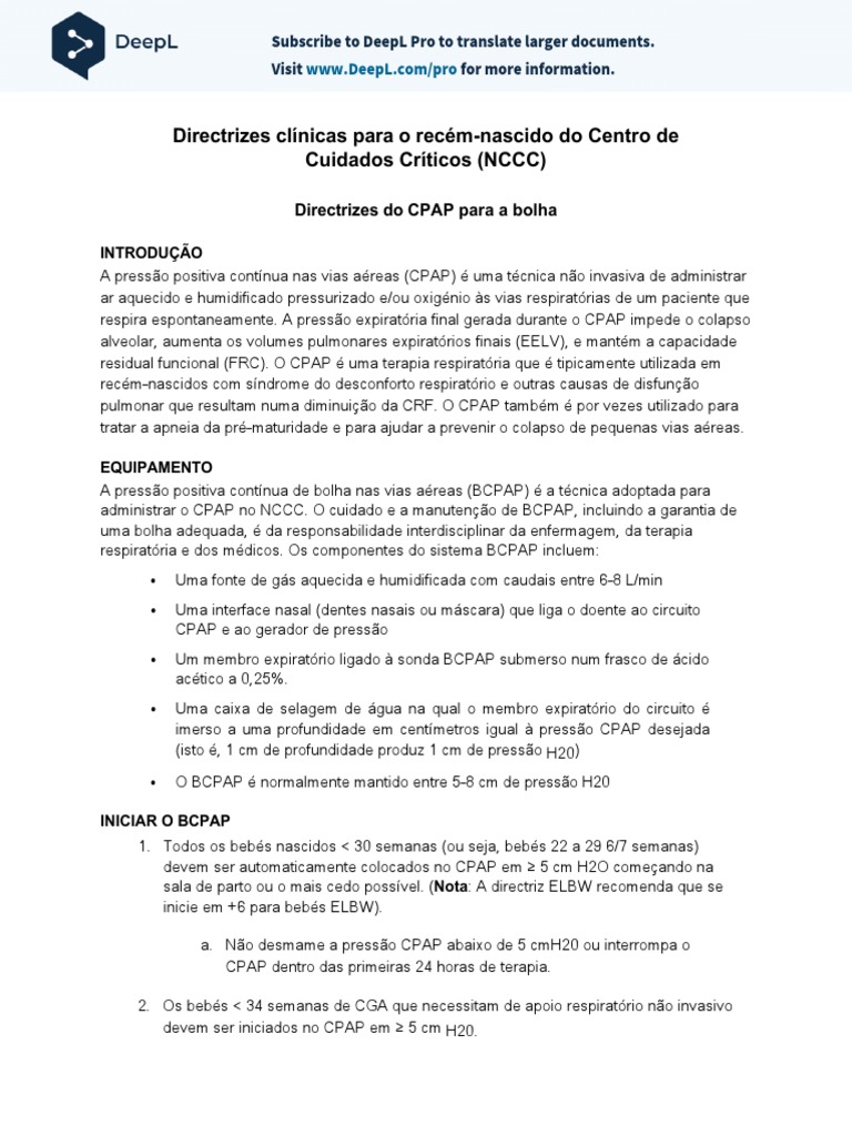 Bubble-CPAP-Guidelines-2018 PT | PDF