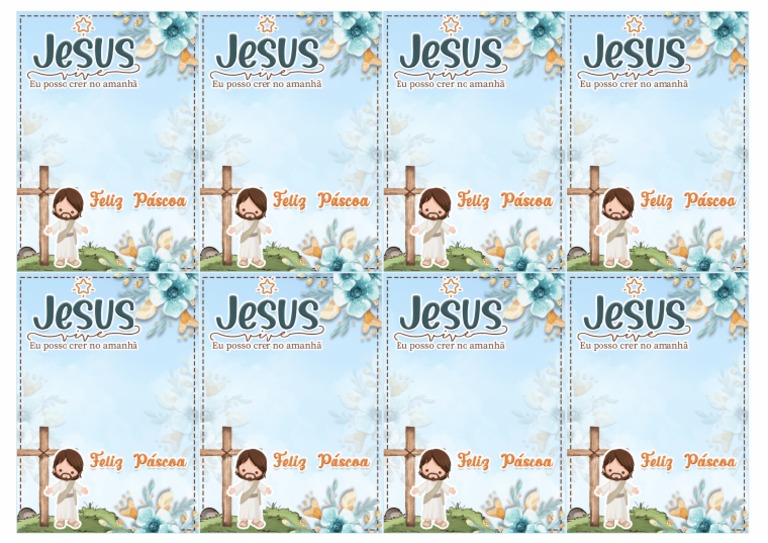 CARD COM BIS - PASCOA CRISTA JESUS | PDF