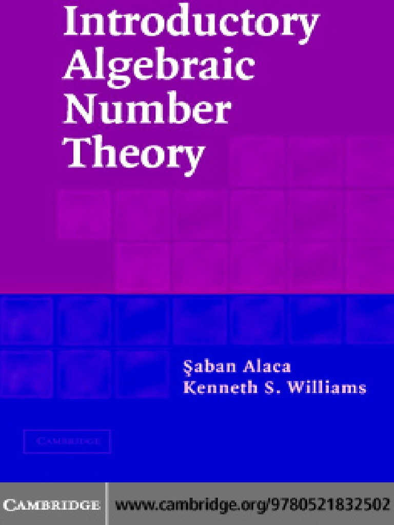 Introductory Algebraic Number Theory | PDF | Field (Mathematics ... Introductory Algebraic Number Theory | PDF | Field (Mathematics ...