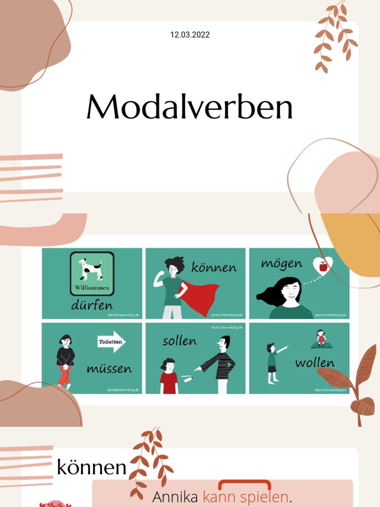 German Modal Verbs Explained | PDF | Language Arts & Discipline