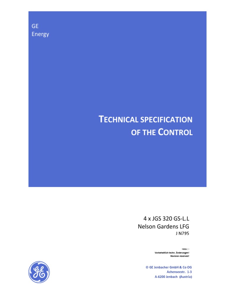 Technical Specification - Nelson Gardens | PDF | Mains Electricity ...