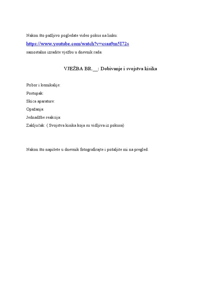 Kisik-Dobivanje I Svojstva | PDF