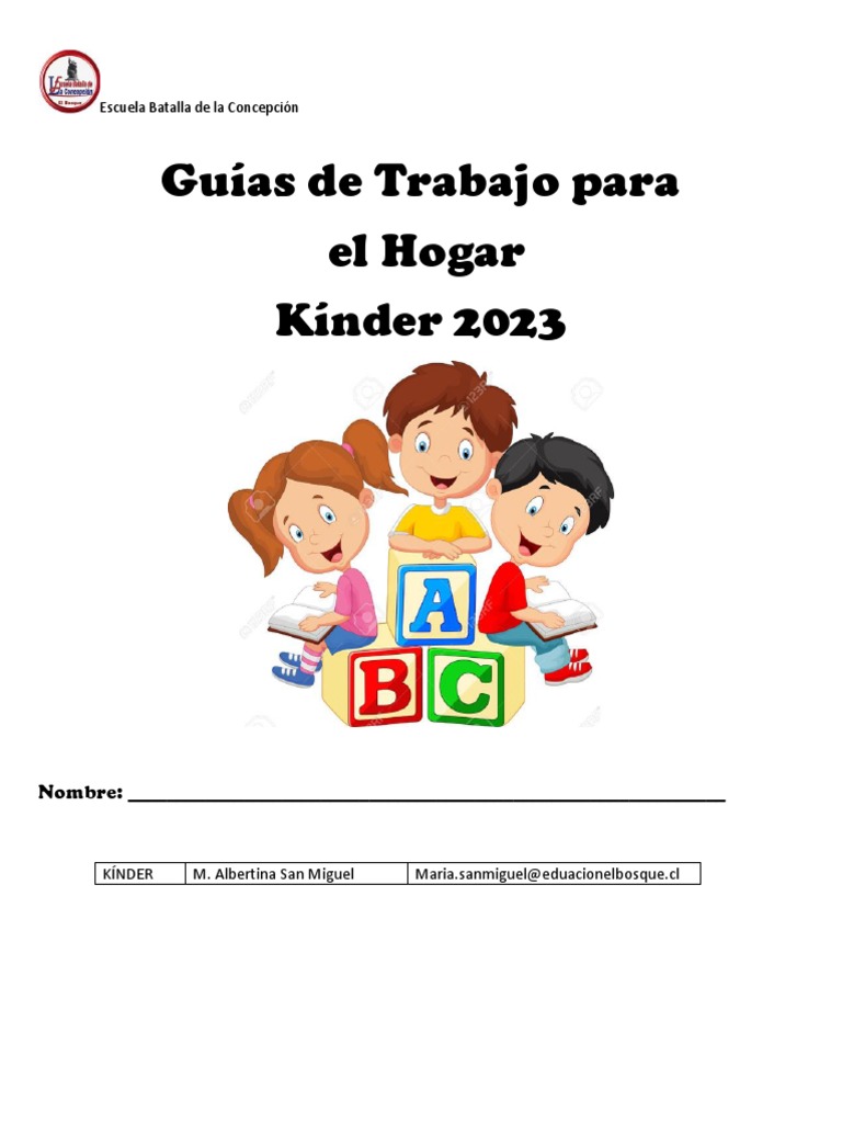 Cuadernillo Kinder | PDF