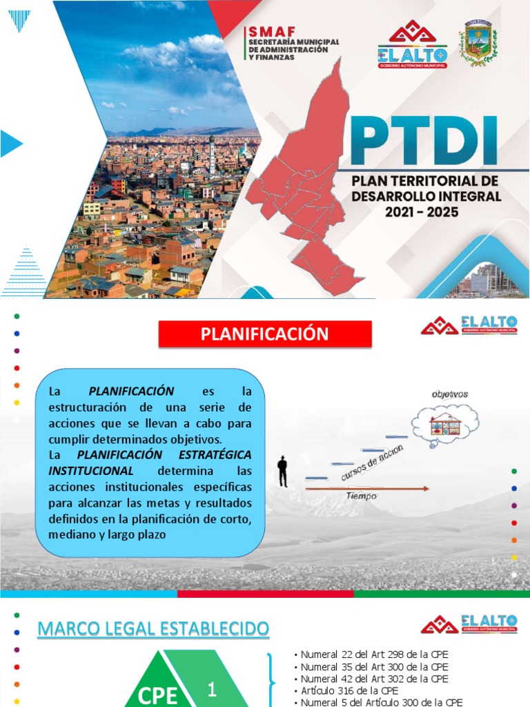 PRESENTACION - PTDI - SUB ALCALDIAS | PDF | Planificación