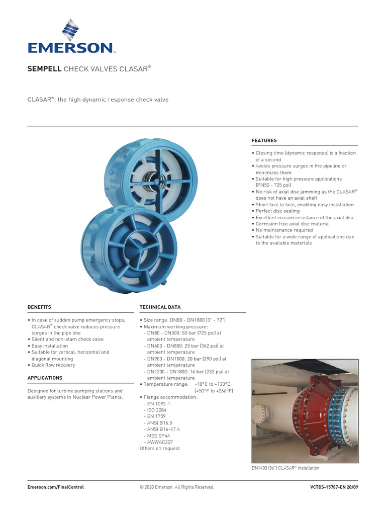 Clasar - Datasheet | PDF | Valve | Pump