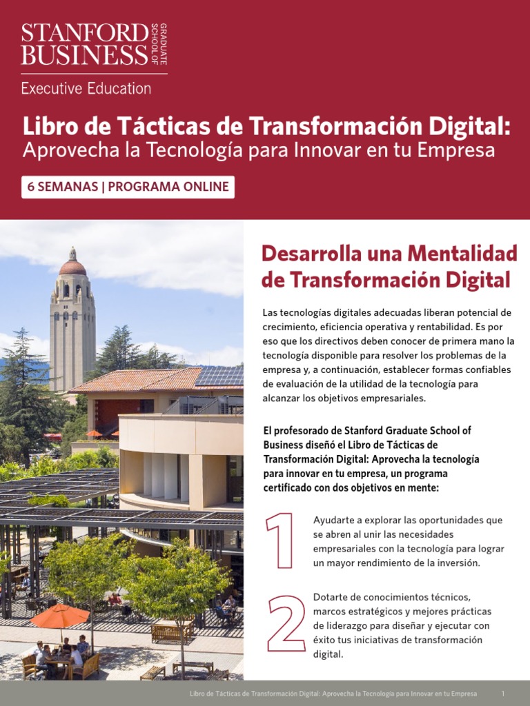 Stanford Digital Transformation Spanish | PDF | Informática