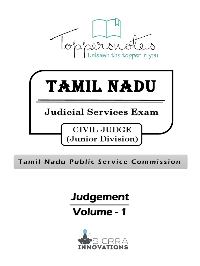 Judgement Volume 1 TN JSE | PDF | Judgment (Law) | Justice
