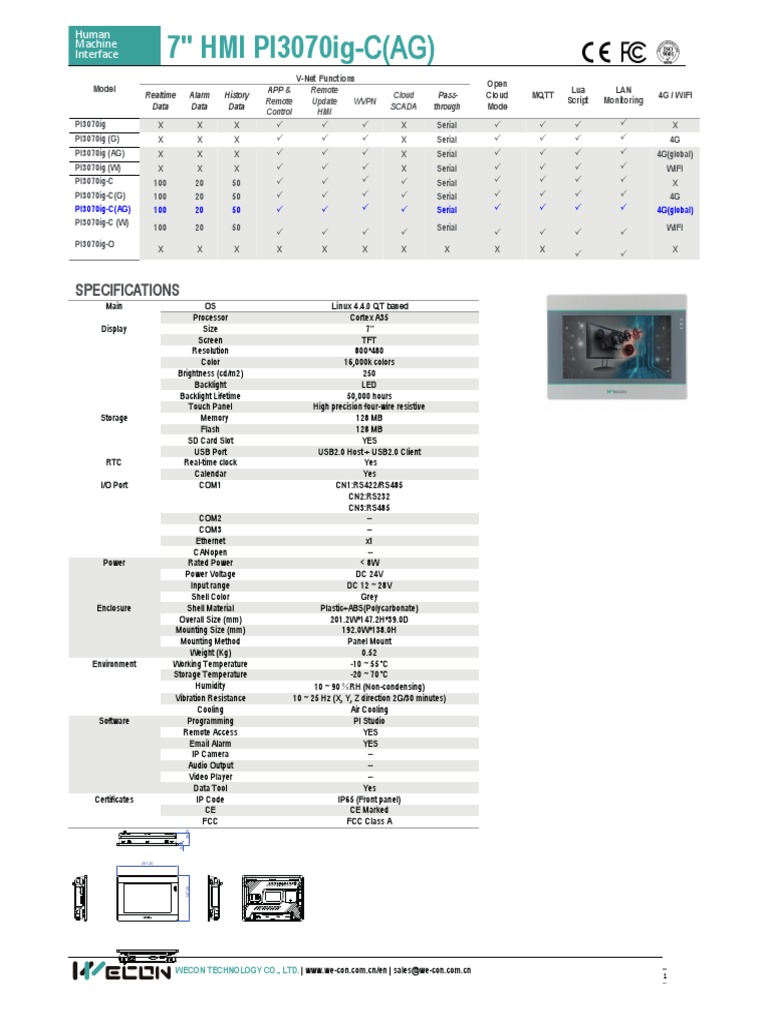 PI3070ig-C - (AG) - DATASHEET | PDF | Usb | Computing