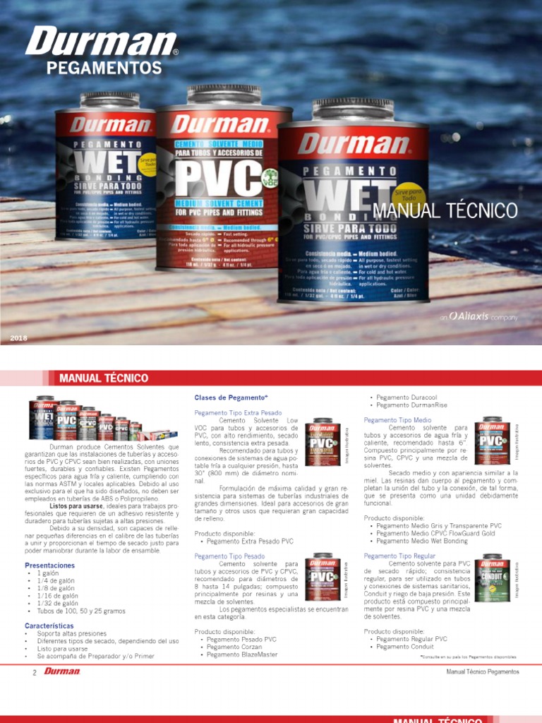Pegamentos Manual Técnico - Durman | PDF