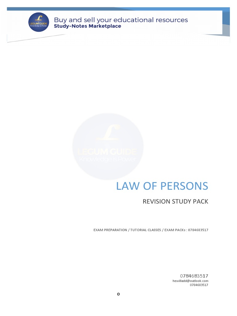 PVL1501-LAW-OF-PERSON-REVISION-PACK | PDF