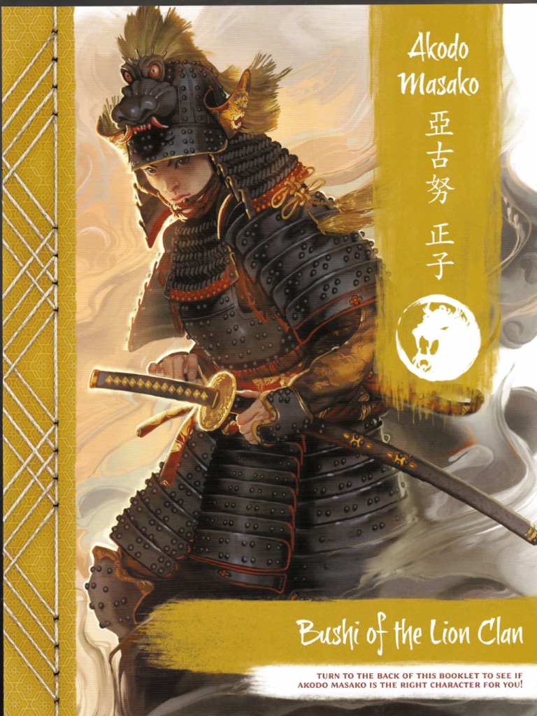 L5R01 Beginner Game - Akodo Masako | PDF | Bushido | Samurai