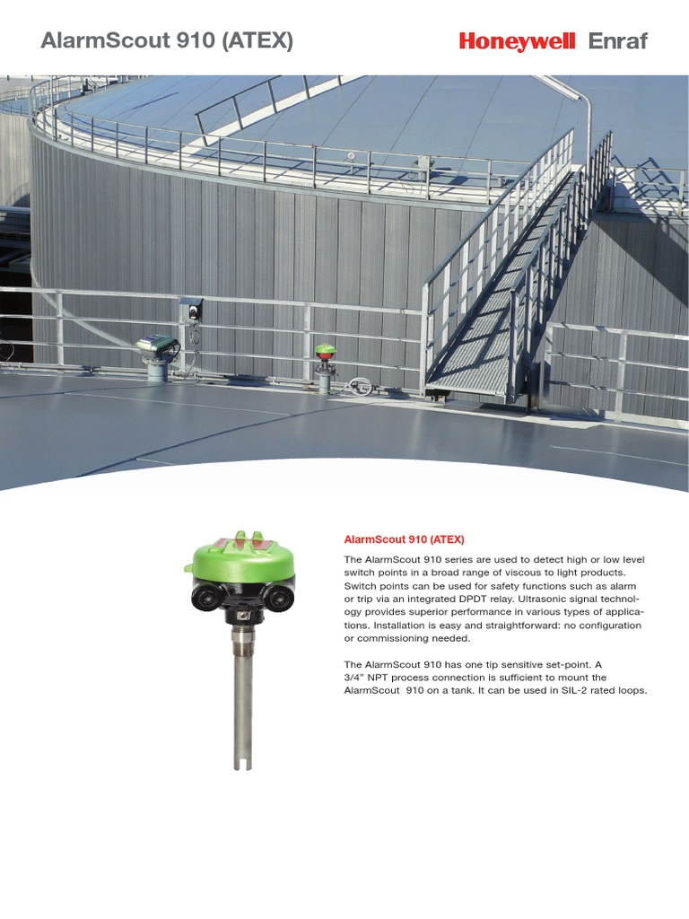 EN-12-03-ENG - AlarmScout 910 (ATEX) | PDF | Relay | Switch